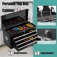 8-Drawer Rolling Tool Chest – 2-in-1 Lockable Tool Box with Wheels ...