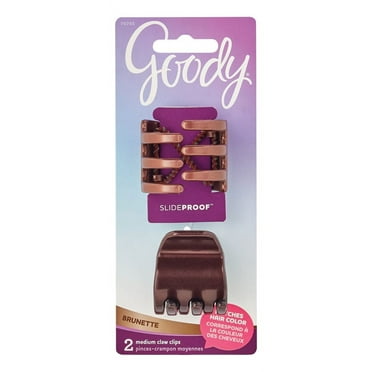 Goody ColourCollection Slide-Proof Claw Clips, Brunette - 2 clips ...