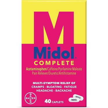 Acme United Midol Complete Pain Reliever Caplets - Walmart.com