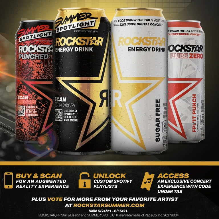 Etichetta Nutrizionale Rockstar 16 Oz MONSTER Reserve Watermelon USA