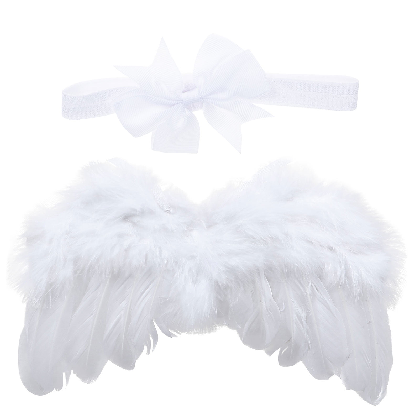 1 set Angel Dress Up Kit White Angel Wings Angel Headband para niños ...