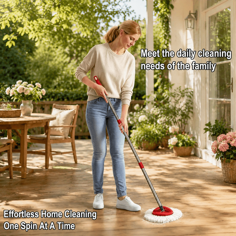 12PCS Washable Microfiber Spin Mop Replacement Heads for 1-Tank System ...