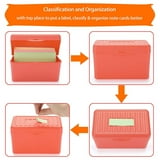 3x5 Index Card Holder with 100 Heavyweight Ruled Index Cards and 25 ...