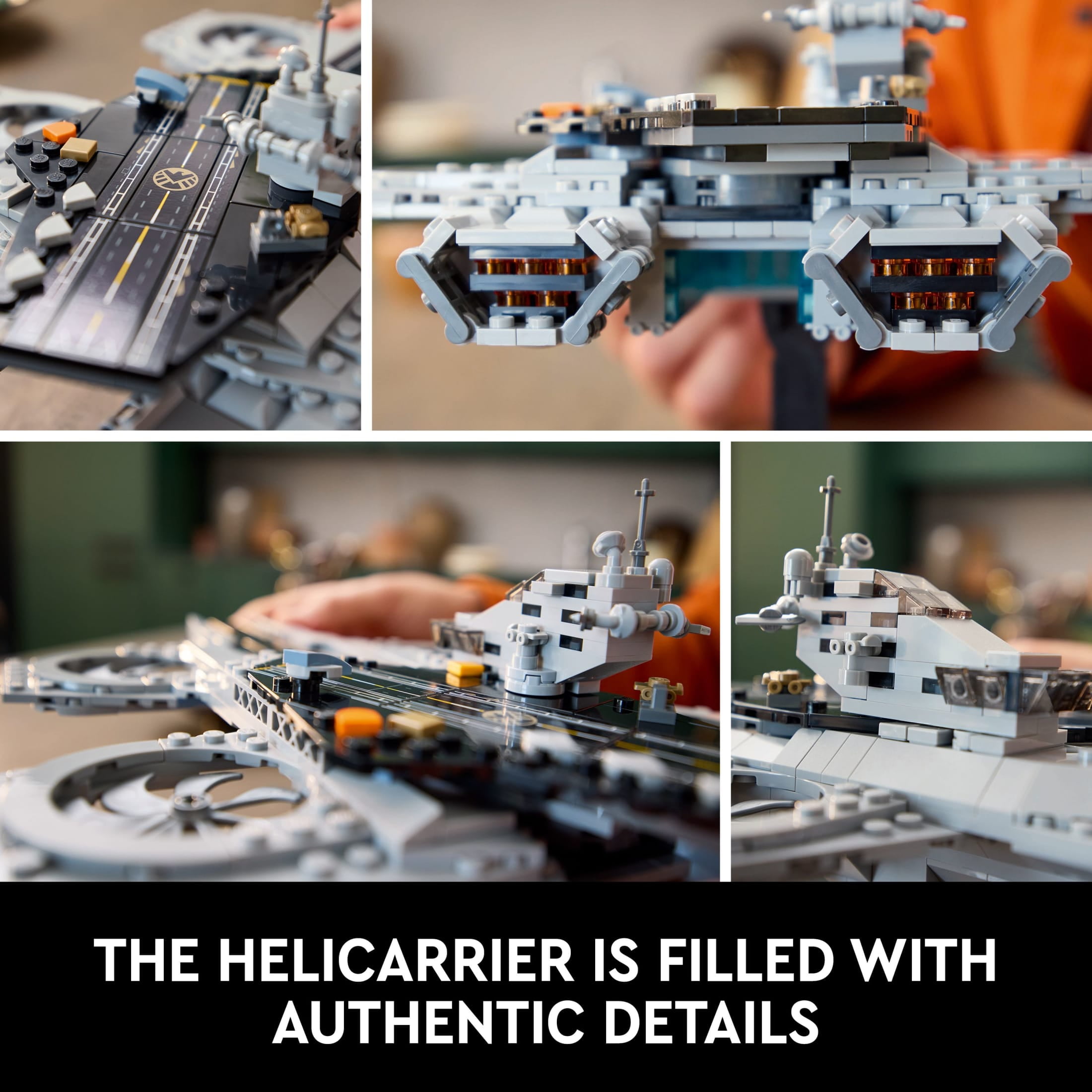 LEGO Marvel The Avengers Helicarrier Building Set Australia | Ubuy
