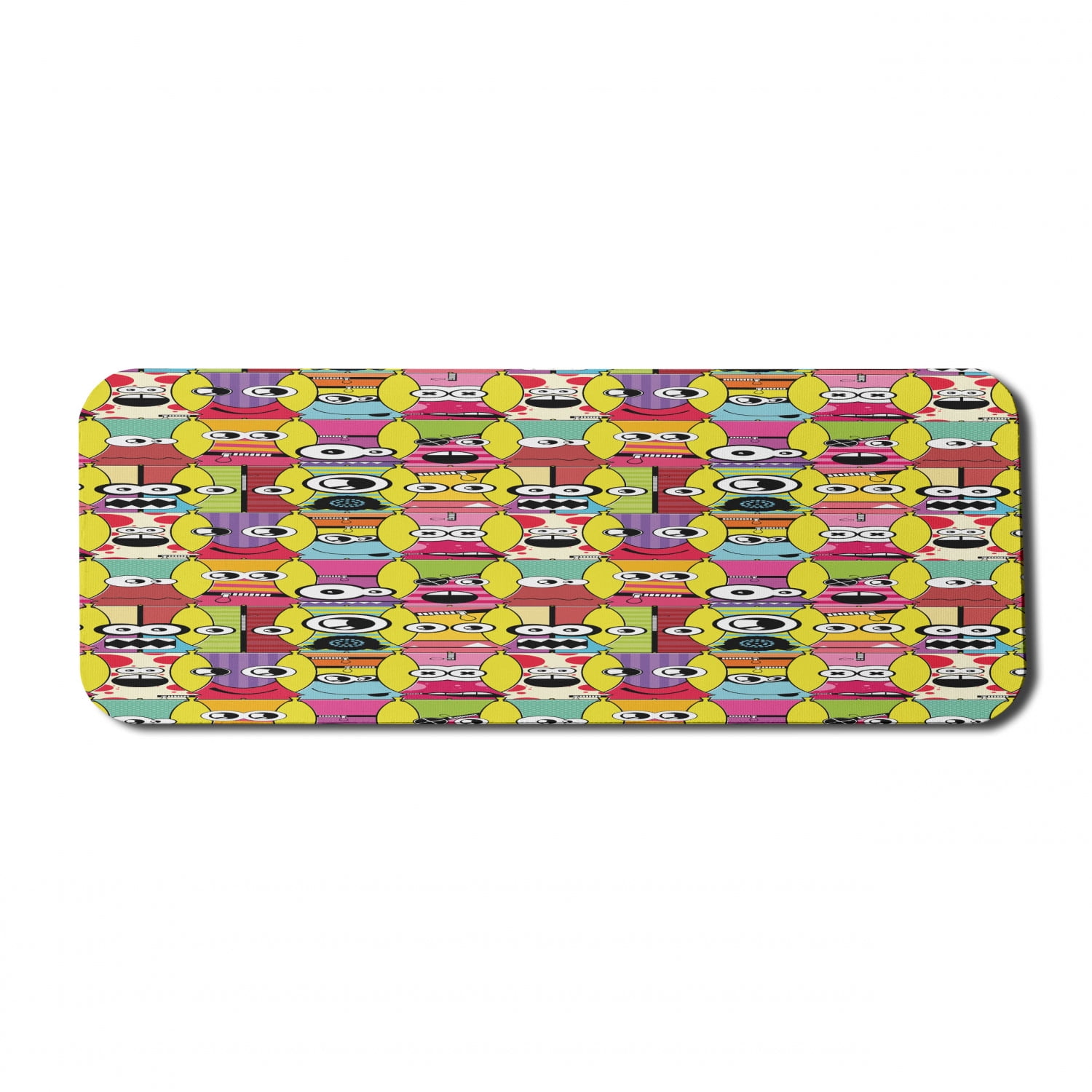 Cartoon Computer Mouse Pad, Colorful Portraits of Monster Characters ...