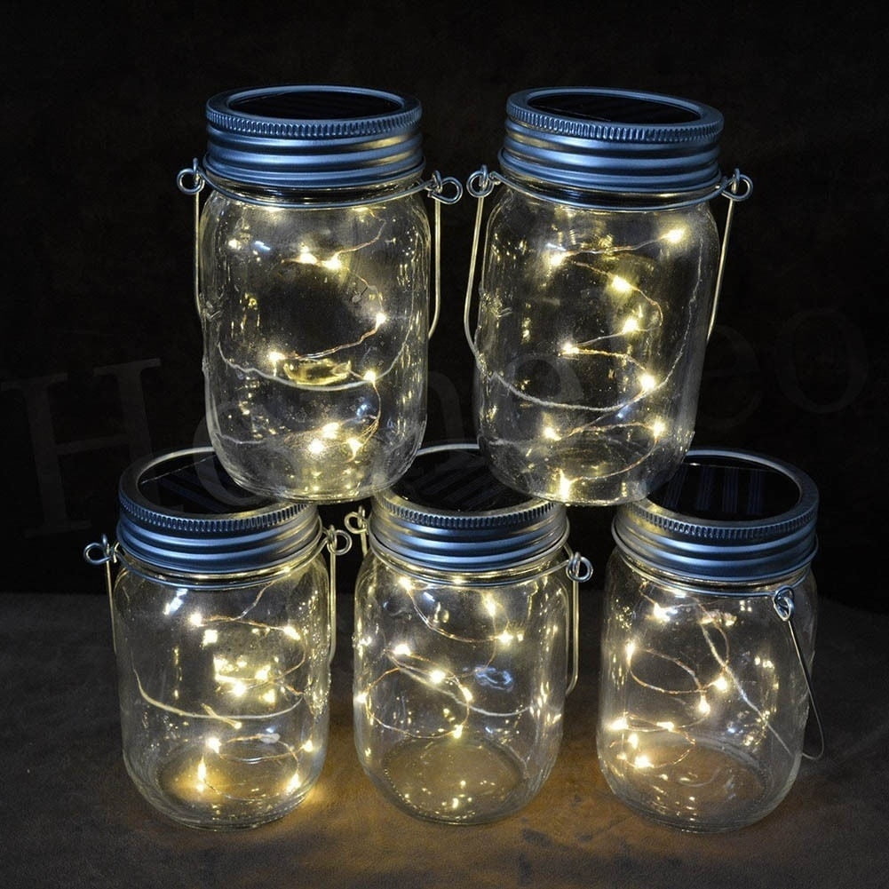 Mason Jar Solar Lid Light Up String Hanging Lantern 10 LED Powered mason-jar-solar-lid-light-up-string-hanging-lantern-10-led-powered