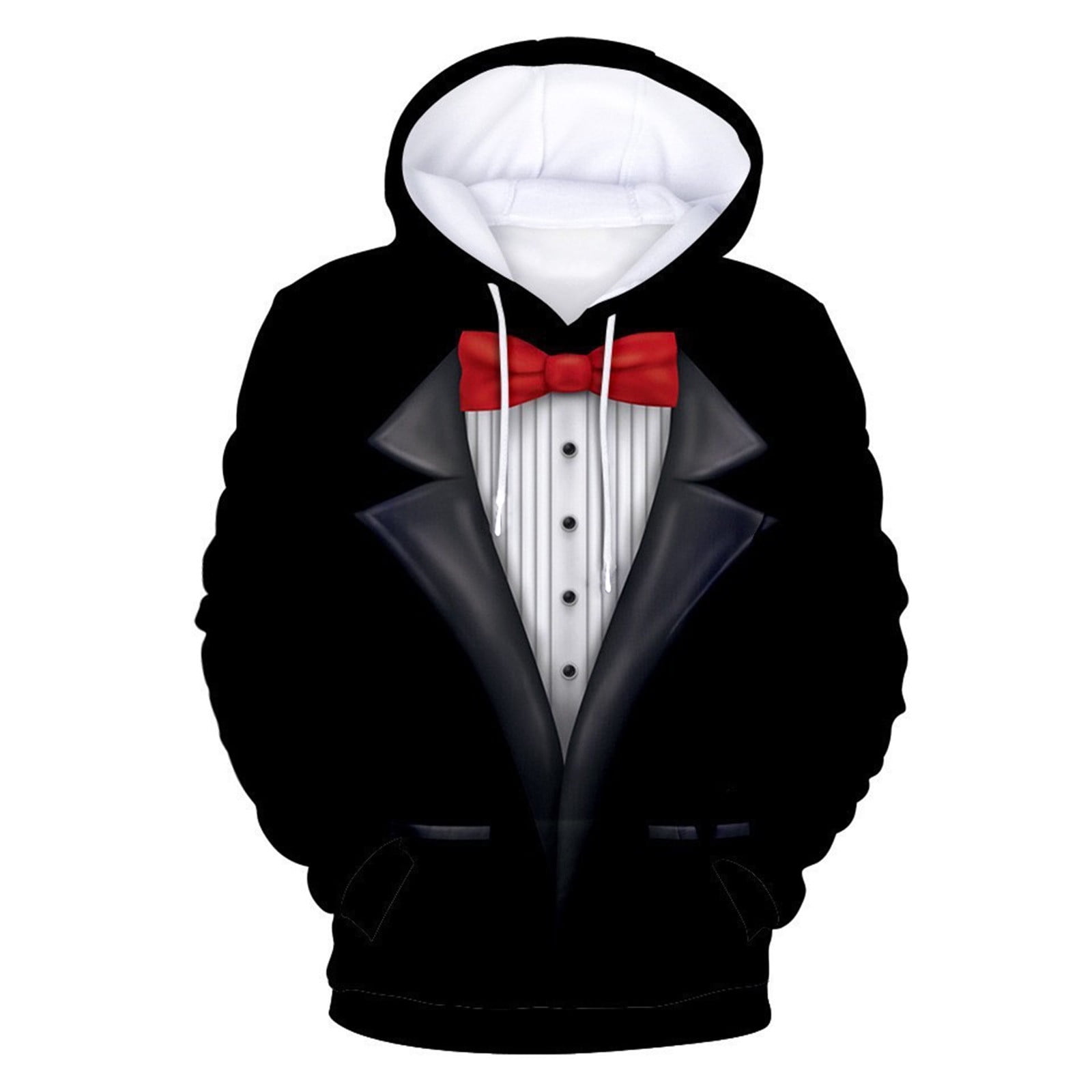 Click here for Shixiaoo Mens 3d Suit Hoodie Tuxedo Funny Hoodie F... prices