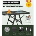 Raynesys 3Ft Foldable Grill Table, Adjustable Height, Portable for ...