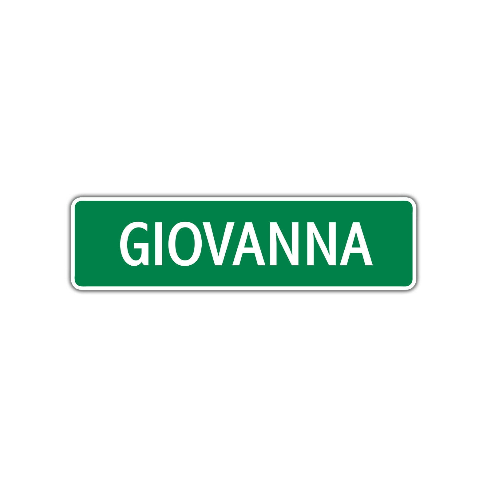 Giovanna Girls Children Name Letter Printed Indoor Outdoor Unique Wall ...