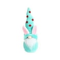 Blue Easter Faceless Bunny Gnome Doll With Pointed Hat Blue Plush Dwarf ...
