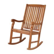 Glacier Country Collection Adult Log Rocker, Exterior Stain Finish ...