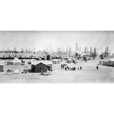 Texas: Oil Field, C1919. /Nview Of The Oil Field And Camp At ...