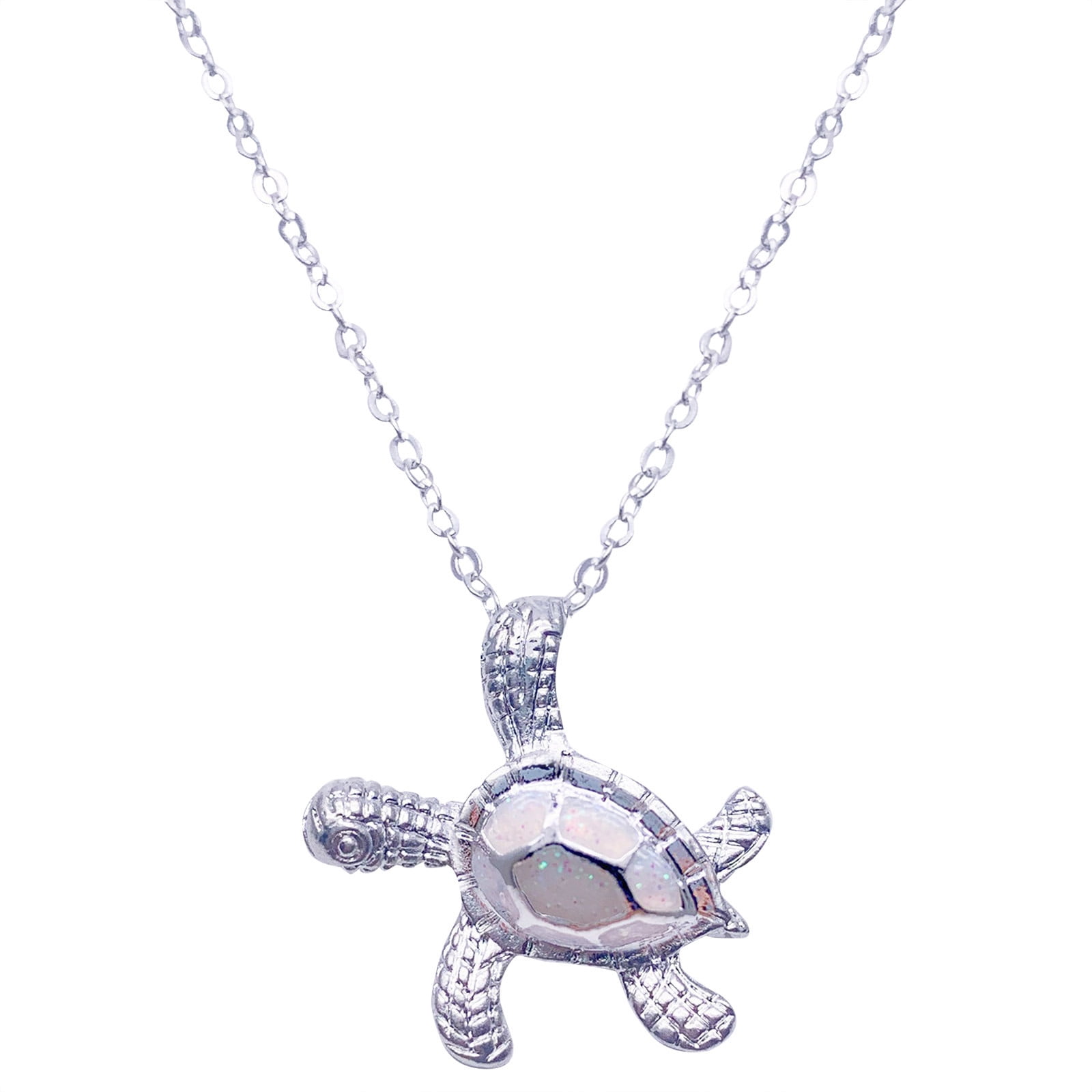 Click here for Yangzheee Sea Turtle Ocean Blue Fire Opal Inlay Si... prices