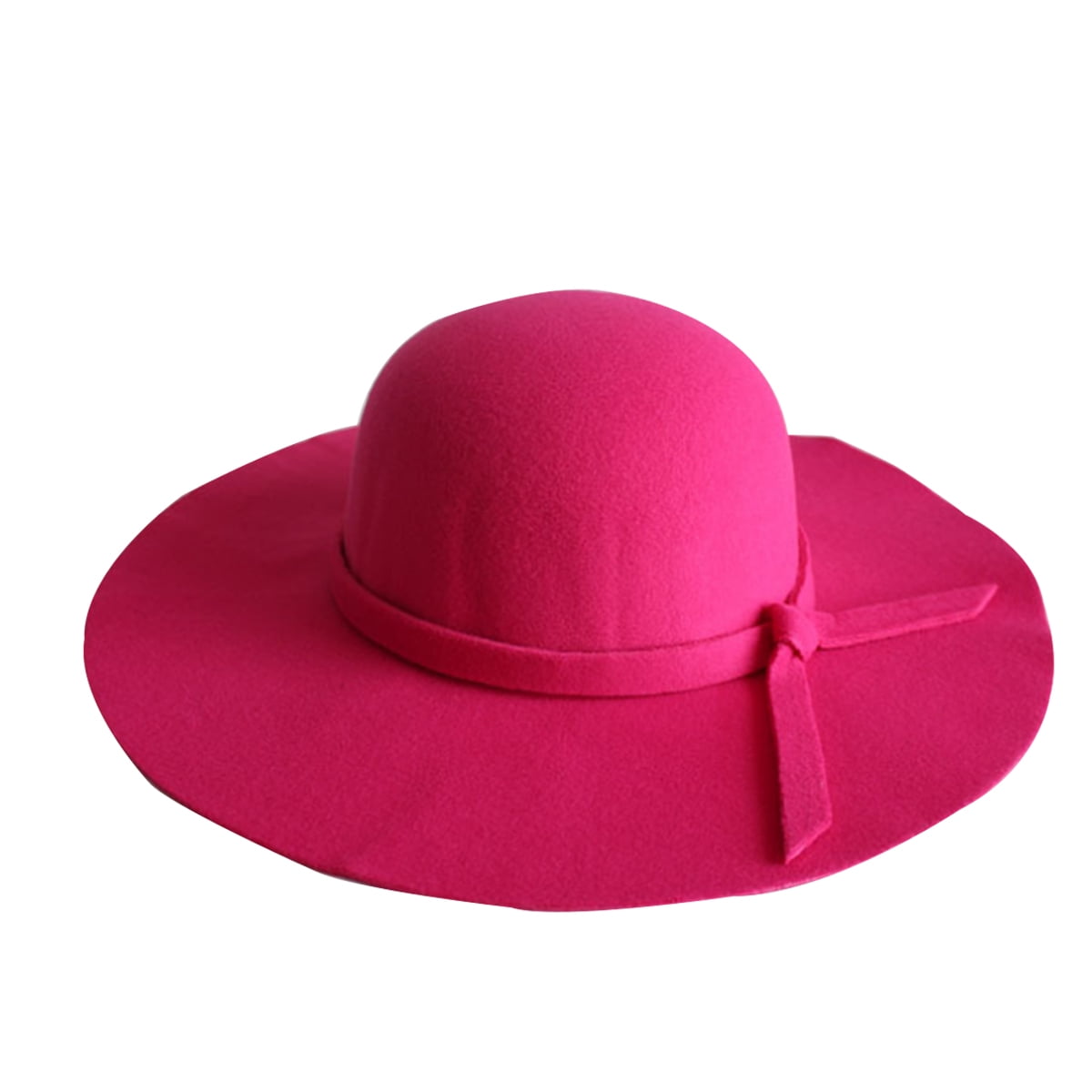 COUTEXYI Fashion Wide Brim Sun Hat Bowler Hats Wool Floppy Felt Fedora ...
