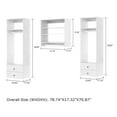 ModMakers White Modular Closet System, Wood Closet Organizer and ...
