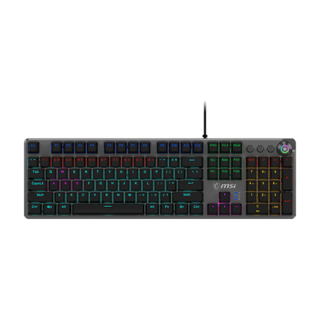 MSI Forge GK310 RED US - Hot Swappable Mechanical Keyboard, RED ...