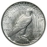 U.S. Mint 1922-D Peace Dollar BU, Silver Coin, Liberty Obverse, Eagle ...