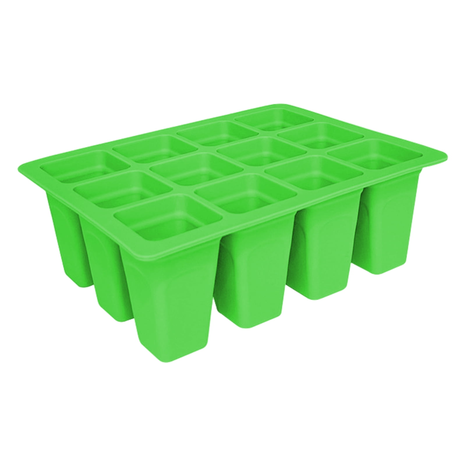 12 Grids Seeds Starting Tray with Drainage Holes - Silicone ...