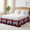 Bowling Bed Skirt Queen Size 18 Inch Drop, Vintage Bowling Bottles Ball ...