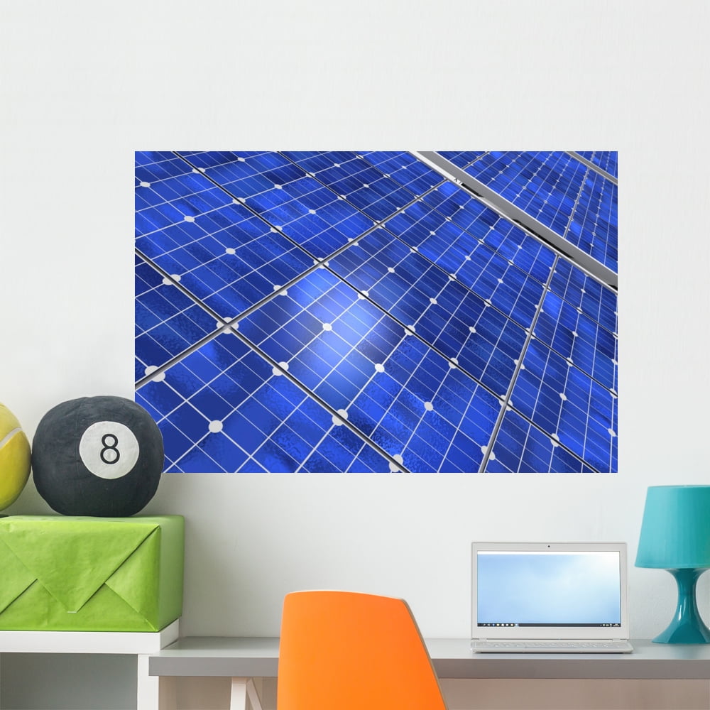 Solar Panel 2 Wall Mural Decal by Wallmonkeys Vinyl Peel and Stick ...