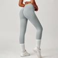 Women's Second Skin Feel Yoga Leggings, Butt Lifting Texture Running ...