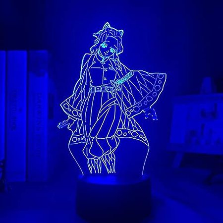 Anime Lamp Night Light Led Light Demon Slayer Shinobu Kochou Lamp 3d ...