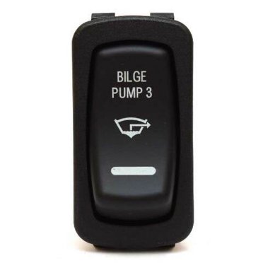 Carling Boat Rocker Switch | Aft Bilge Pump Black Plastic - Walmart.com