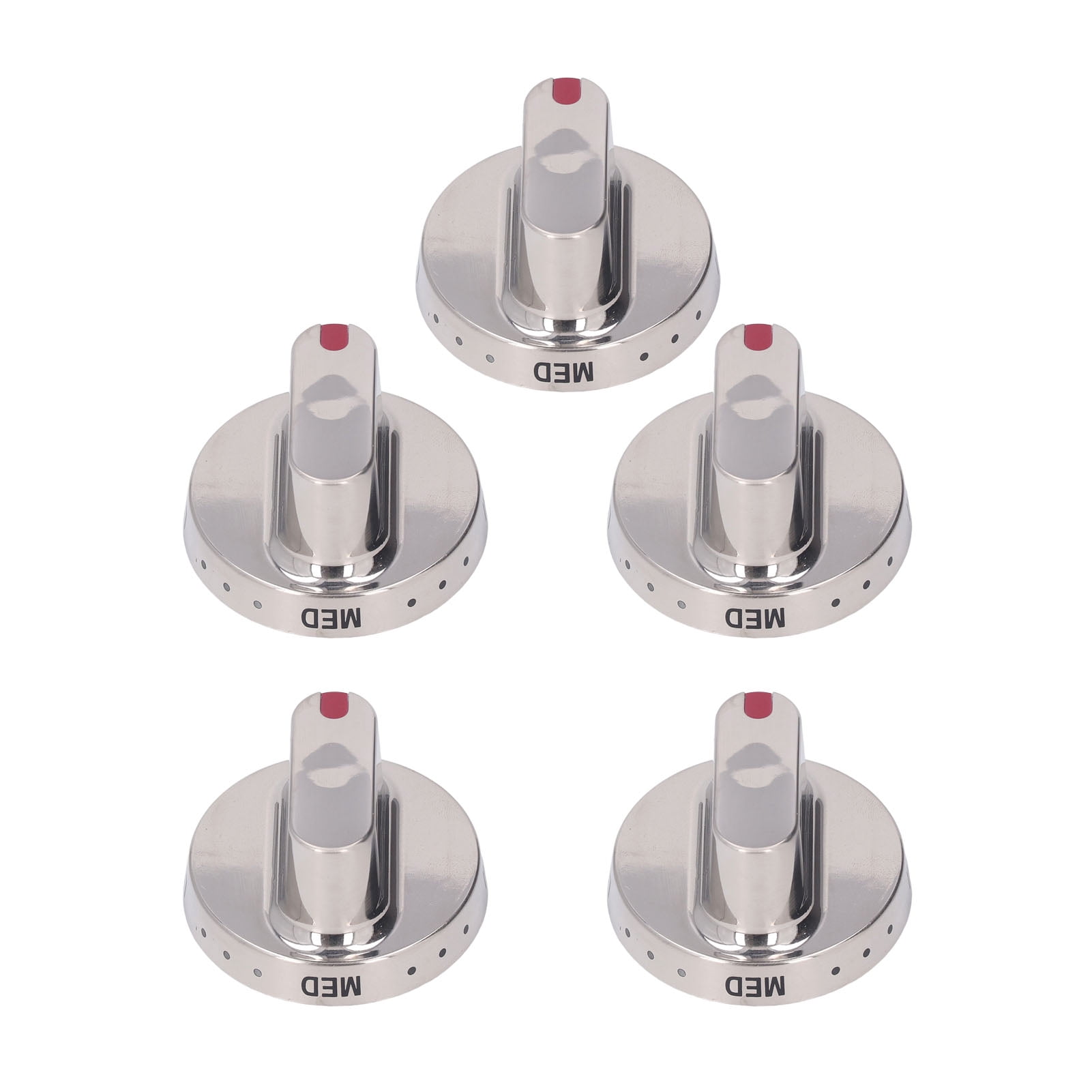5Pcs Gas Stove Knob Cover Control Dial Knobs Stainless Steel for DG64 ...