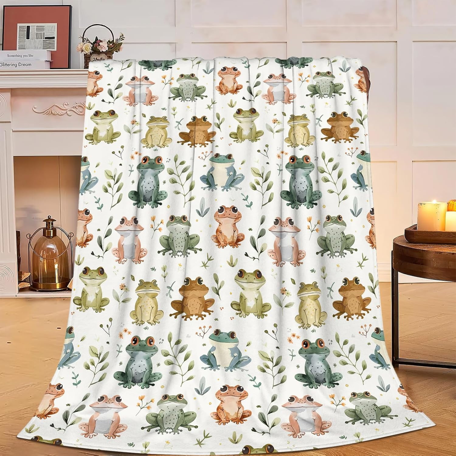Click here for Zhitrades Frog Blanket Super Soft Cozy Fleece Thro... prices