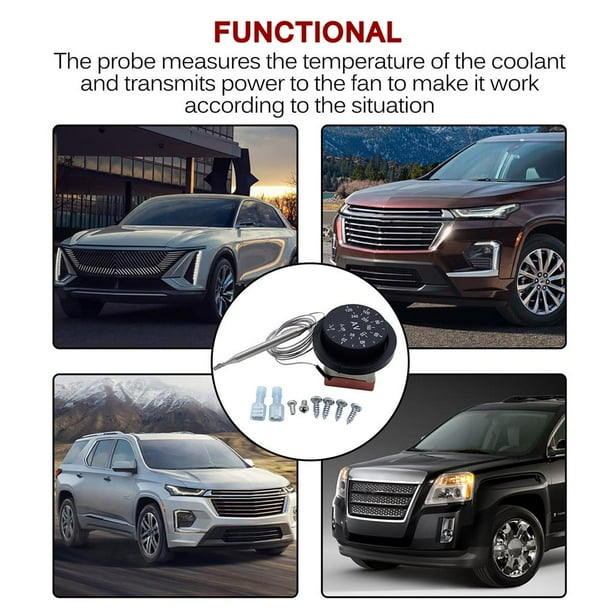 Adjustable Electric Fan Thermostat Stainless Fan Temperature Controller ...