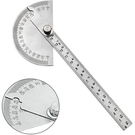 CARBONLIKE 0-180 Degree Round Head Protractor, Multifunctional ...