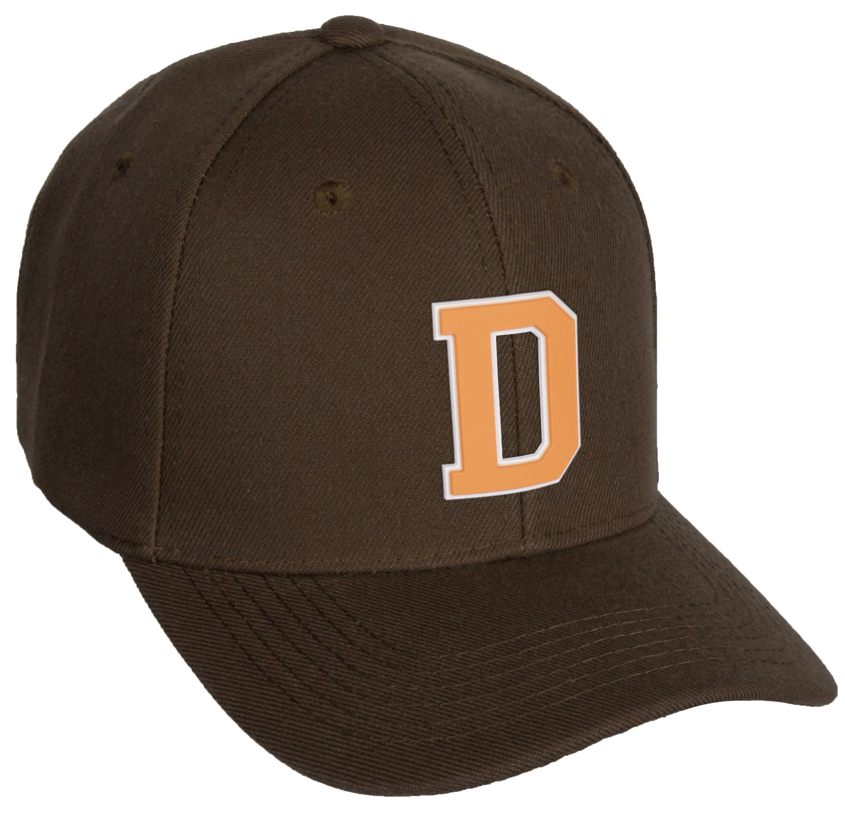 Daxton Classic Baseball Hat Custom A to Z Initial Team White Neon ...