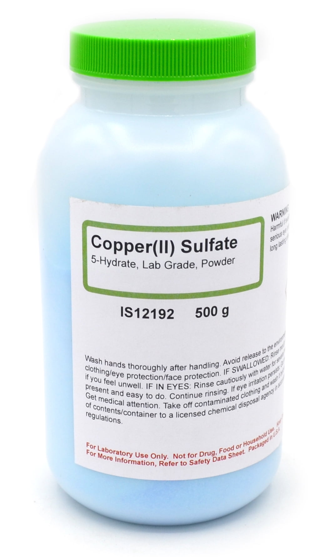 Laboratory-Grade Copper (II) Sulfate 5-Hydrate Powder, 500g - The ...