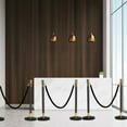 6Pcs Stanchion Posts Queue Pole Retractable 3 Velvet Ropes Crowd ...