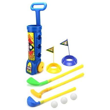 Velocity Toys Deluxe Kids Happy Golfer Toy Golf Set w 3 Golf Balls, 3 ...