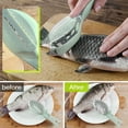 YIYI GUO Fish Scale Remover, Green Fish Scaler Scraper, Safe ABS ...