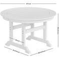 Paradise 47" Round HDPE Plastic Outdoor Dining Table - Walmart.com