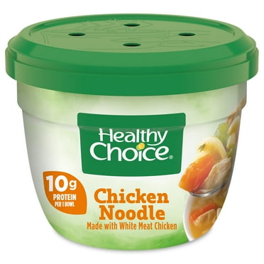 Healthy Choice Microwavable Meals: Chicken Noodle Soup Bowl, 14 oz ...
