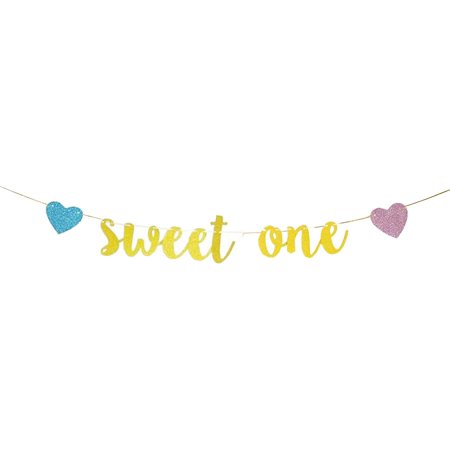 Sweet One Banner,Baby's 1st/First Birthday Party Decorations,1st ...