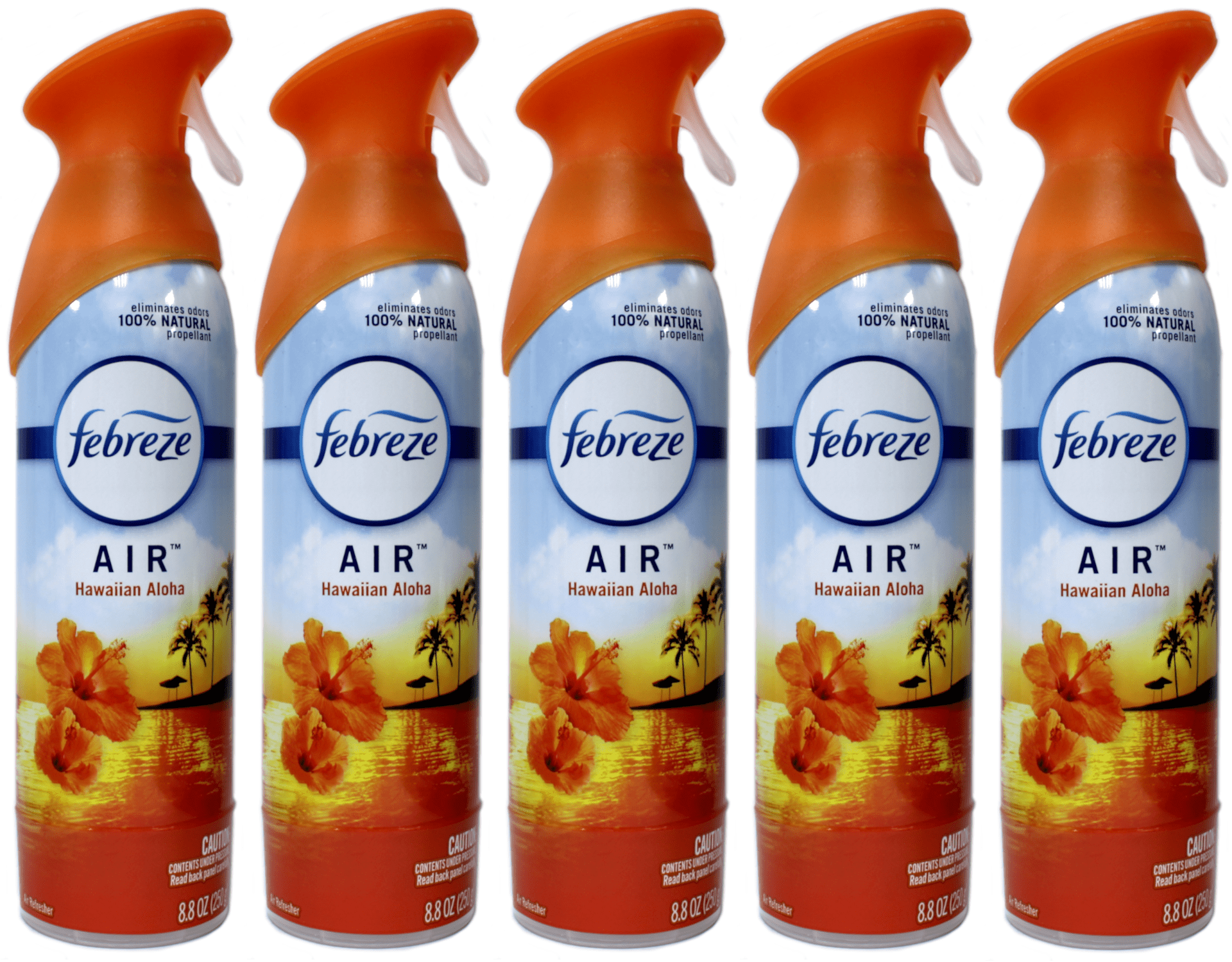 Febreze Air Hawaiian Aloha Odor Eliminator Aerosol 8.8 oz Pack of 5 ...