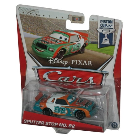 Disney Pixar Cars Sputter Stop No. 92 Piston Cup Mattel Die Cast Toy ...