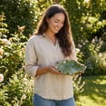 Leaf Shaped Ceramic Butterfly Water Feeder, Green Leaf Garden Bird Bath ...