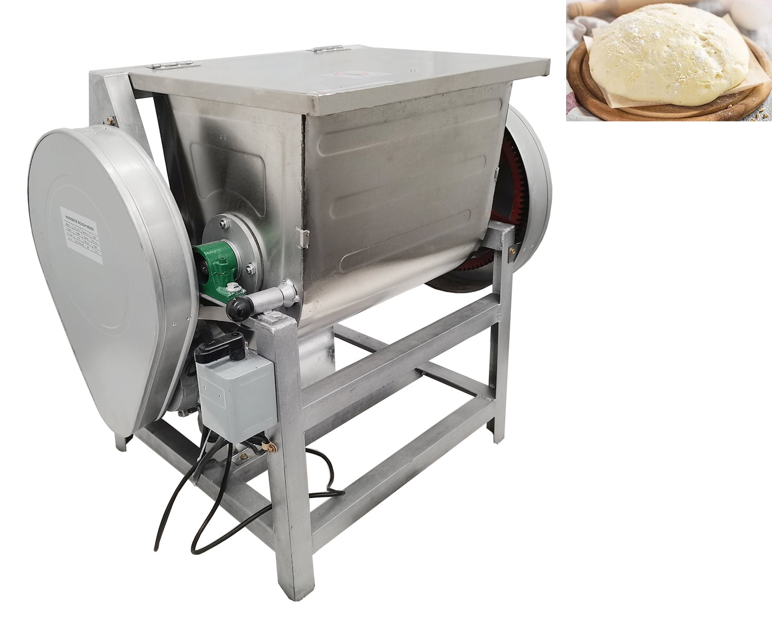 INTSUPERMAI Automatic Bakery Dough Mixer Spiral Dough Kneading Machine ...