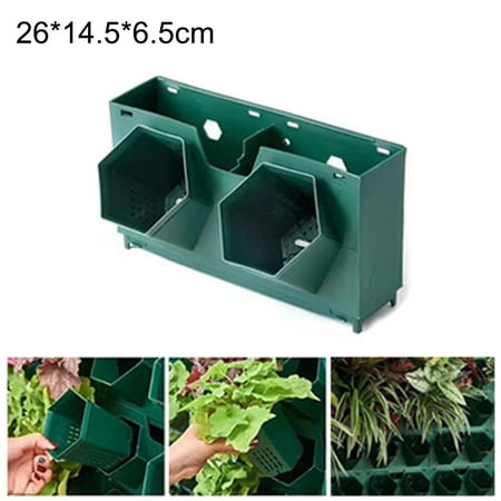 Three-dimensional Vertical Green Plant Pot Wall Hanging Flower Pot ...