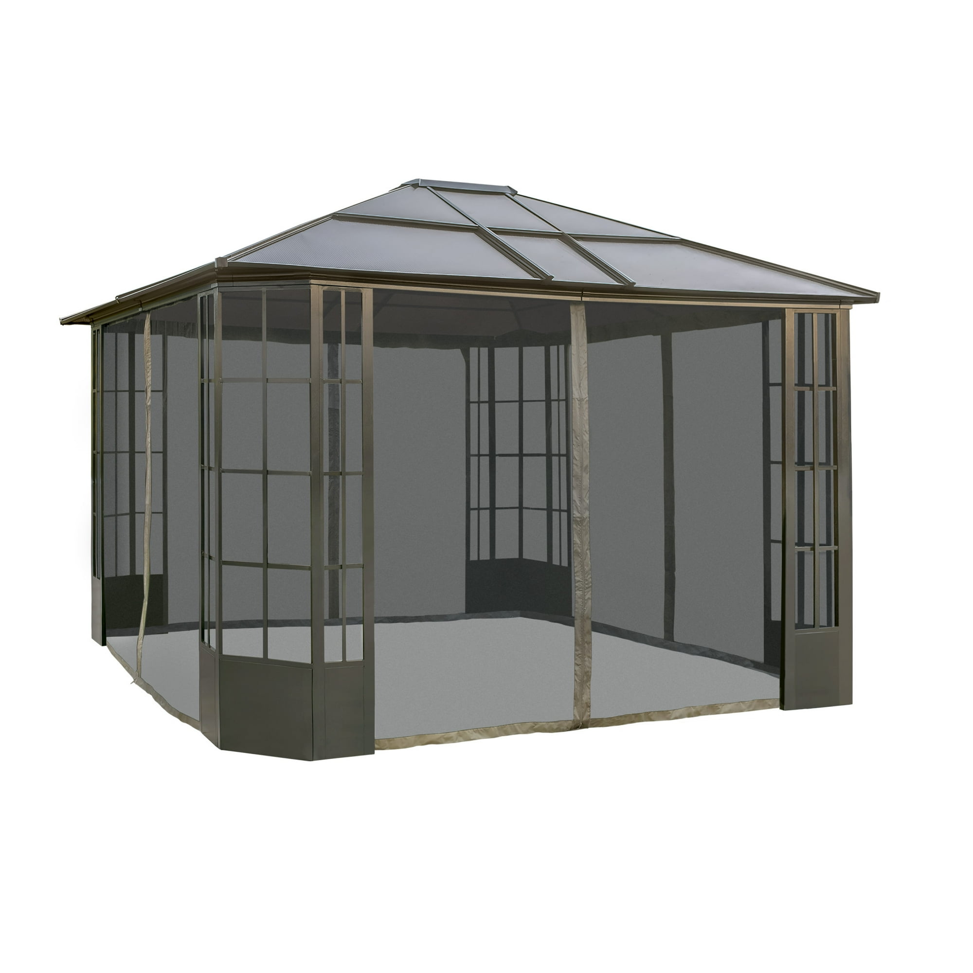 Click here for Sojag Savino 10 X 12 X 9 Ft Black Gazebo 10x12 prices