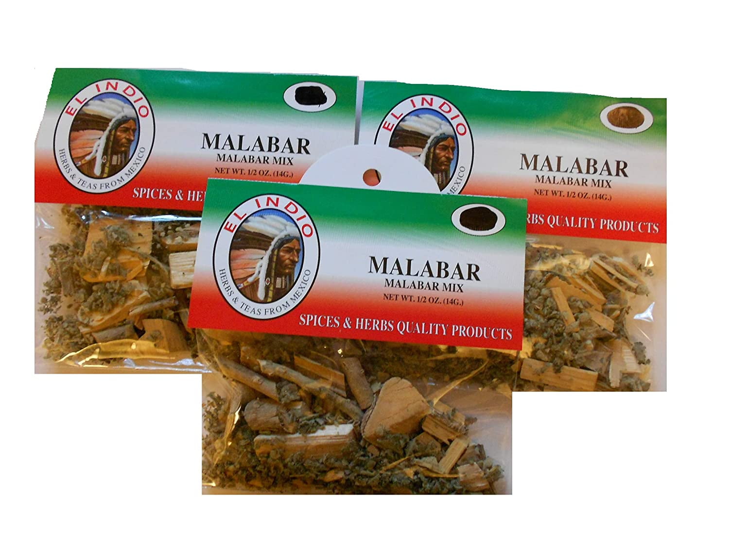 El Indio Tea/ Hierba Malabar -Malabar Mix -Dried Natural Herbs Net Wt ...