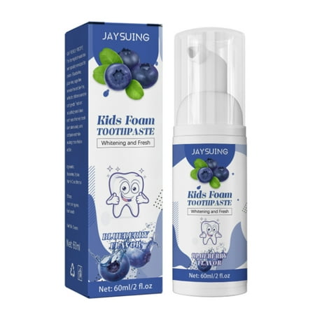 JAYSUING 60ml Kids Foam Toothpaste Teeth Whitening Repair Mousse Gums ...