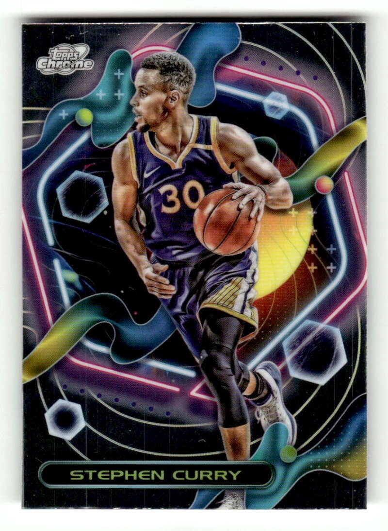 2023-24 Topps Chrome Cosmic Refractor #118 Stephen Curry Golden State ...