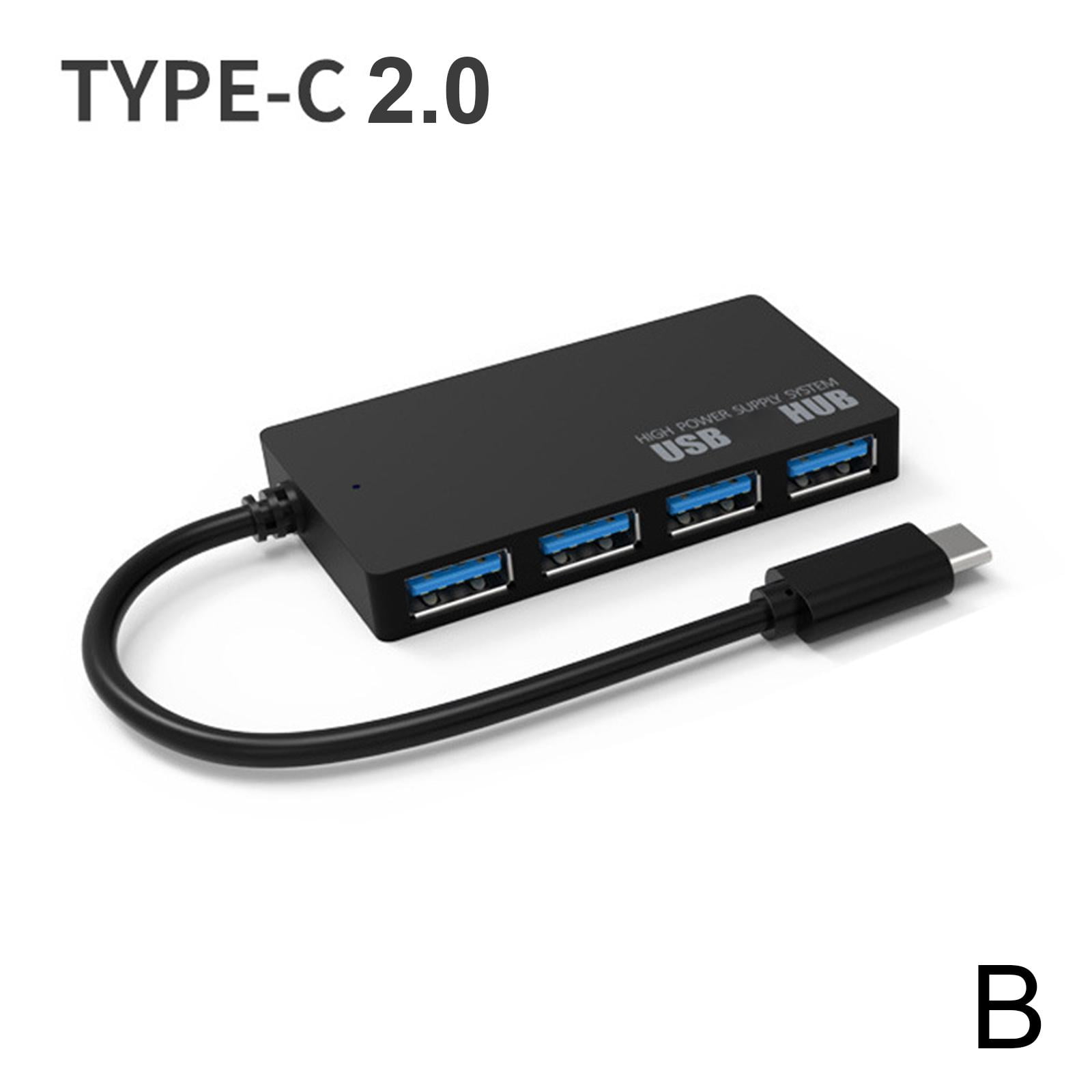 4 Ports Hub USB 3.0 High Speed Adapter Desktop Multi Splitter Laptop PC ...