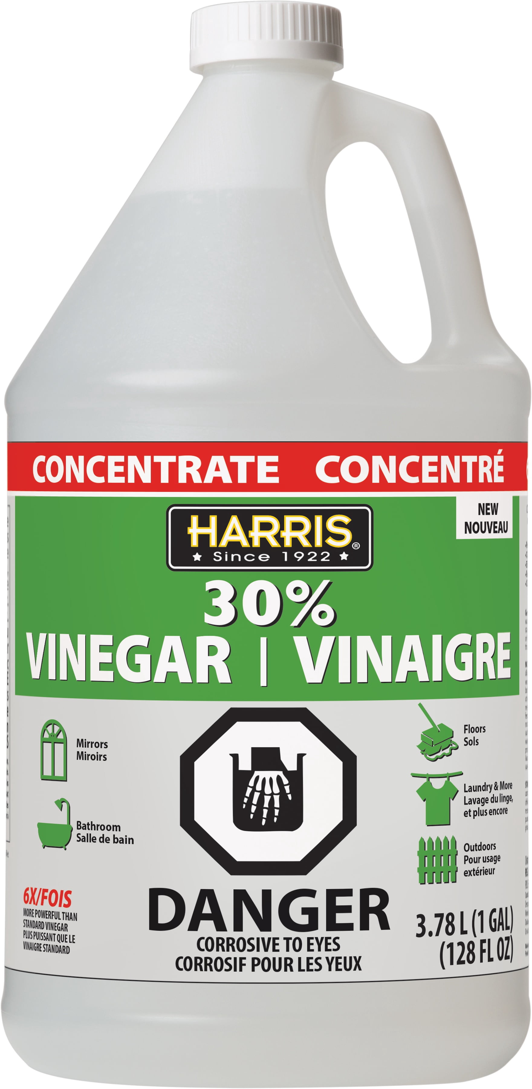 Harris 30% Cleaning Vinegar , 1 Gallon Jug, Multi-purpose cleaner ...